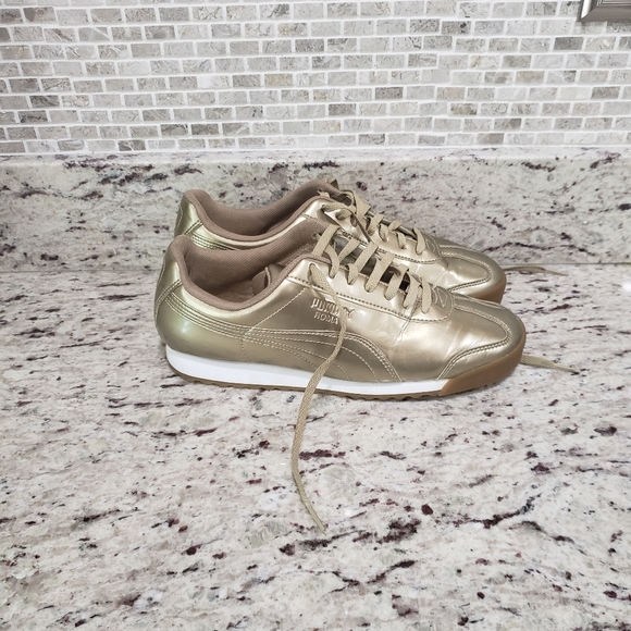 Puma | Shoes | Puma Roma Gold Sneakers Shoes | Poshmark